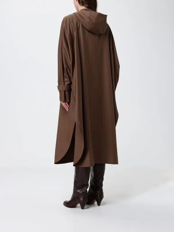 Max Mara Polyester And Fleece Wool Long Jacket