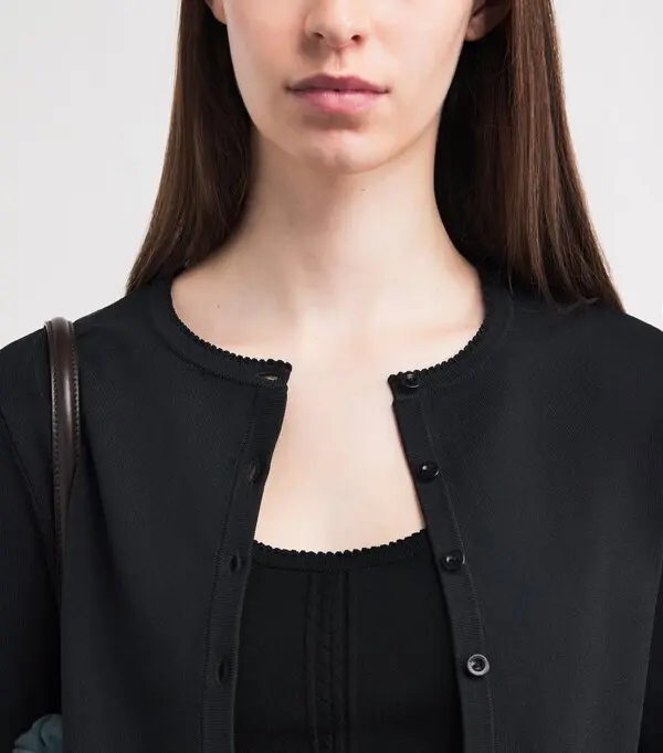 Sandro Cropped Buttoned Cardigan