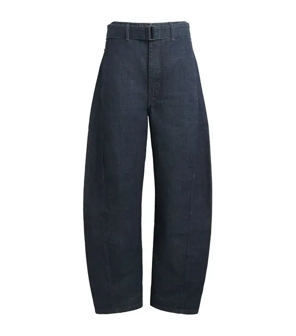 LEMAIRE Twisted Belted Jeans - Navy
