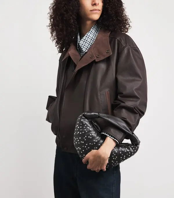 LEMAIRE Mini Leather Fortune Croissant Shoulder Bag