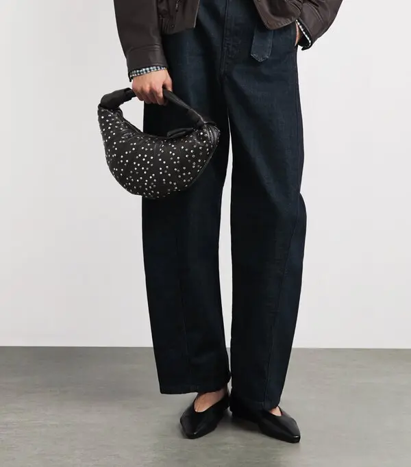 LEMAIRE Mini Leather Fortune Croissant Shoulder Bag