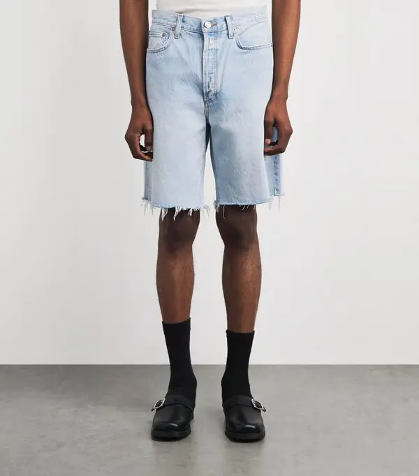 AGOLDE Anson Denim Shorts - Blue
