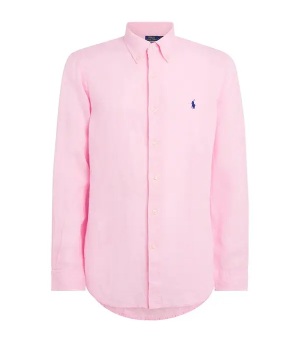 Polo Ralph Lauren Linen Custom Fit Shirt - Pink
