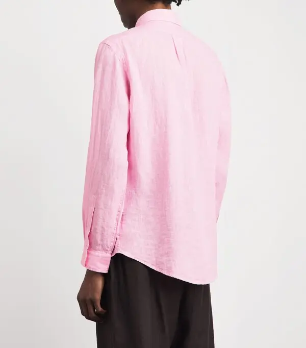 Polo Ralph Lauren Linen Custom Fit Shirt - Pink