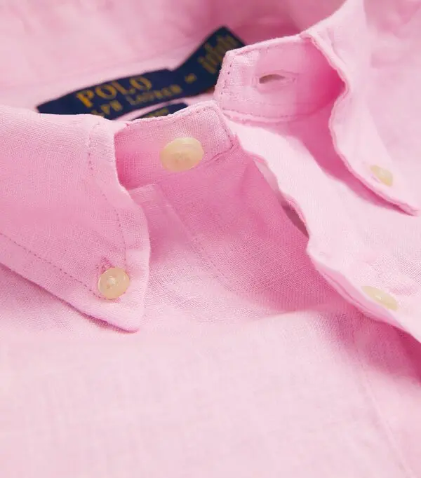 Polo Ralph Lauren Linen Custom Fit Shirt - Pink