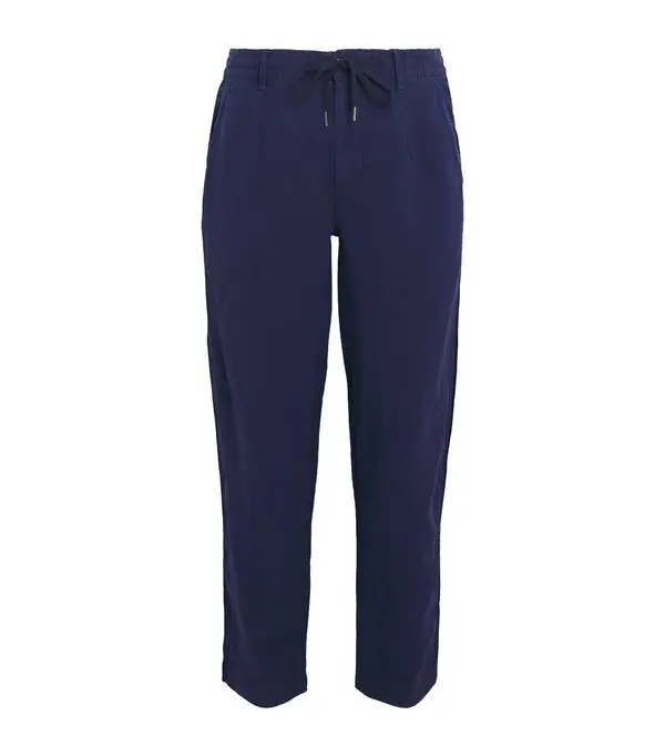 Polo Ralph Lauren Linen Drawstring Trousers - Navy