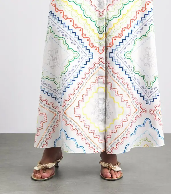 MARY KATRANTZOU Cotton-blend Como Maxi Dress