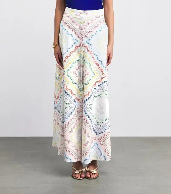 MARY KATRANTZOU Cotton-blend Como Maxi Dress
