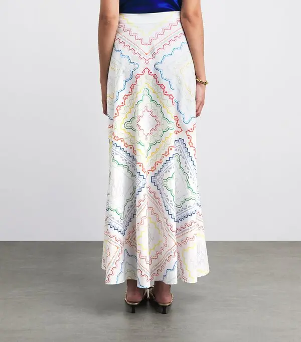 MARY KATRANTZOU Cotton-blend Como Maxi Dress