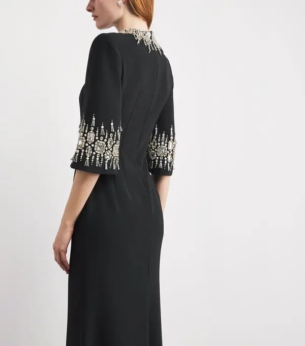 Jenny Packham High-neck Ilana Gown - Black