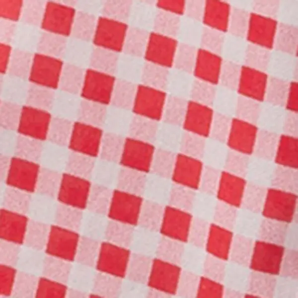 JIMMY CHOO Cotton Gingham Sula Bandana - Red