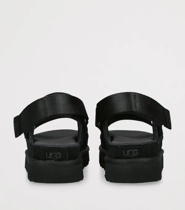 UGG Suede Goldenstar Glide Sandals - Black