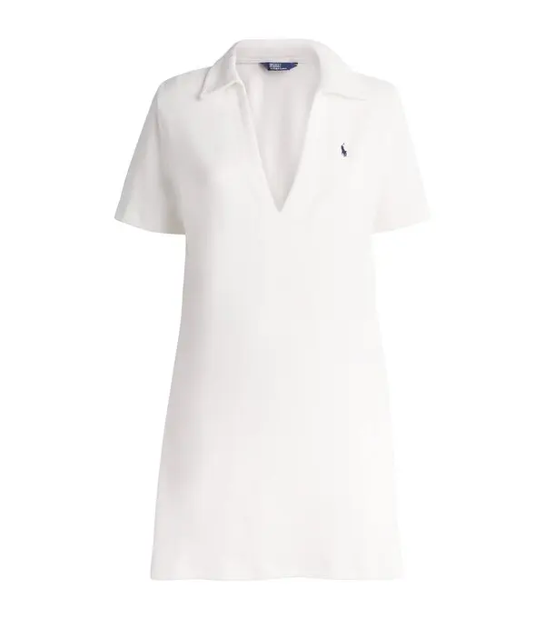 Polo Ralph Lauren Terry Mini Dress - White