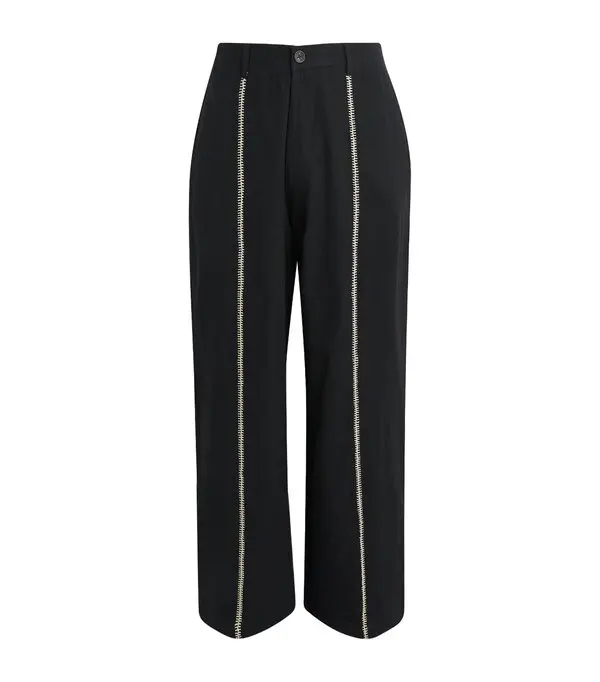 KARTIK RESEARCH Wool Manari Trousers - Black