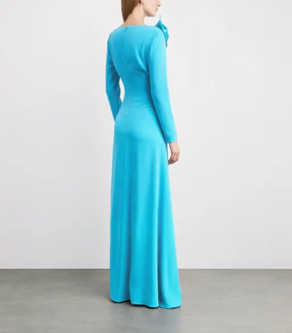 Roland Mouret Flower Appliqué Gown
