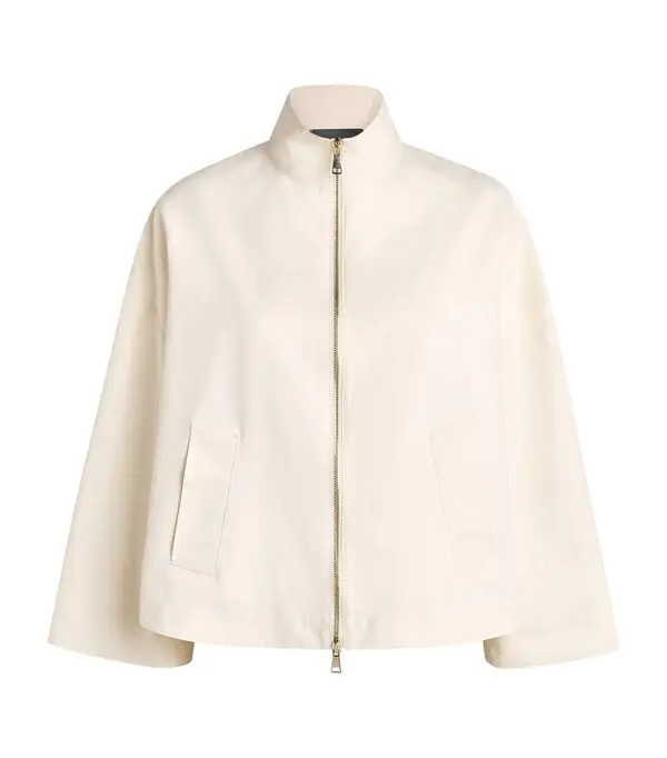 Fabiana Filippi Cotton-blend Caban Jacket - Ivory