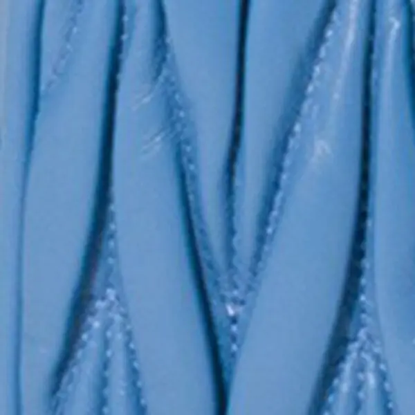 Miu Miu Nappa Leather Matelassé Arcadie Top-handle Bag - Turquoise