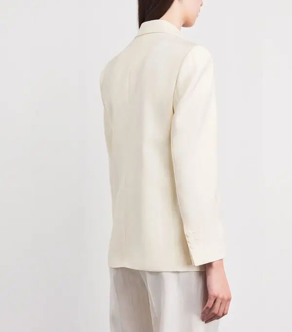 Sandro Double-breasted Blazer - Beige