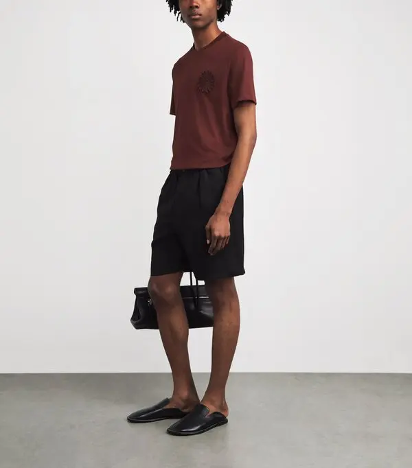 Sandro Cotton Crochet T-shirt - Brown