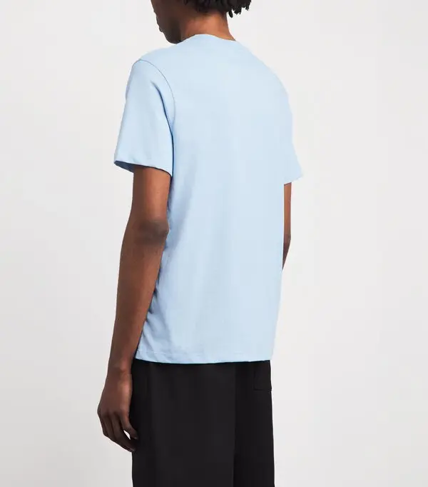 Sandro Cotton Crochet T-shirt - Blue