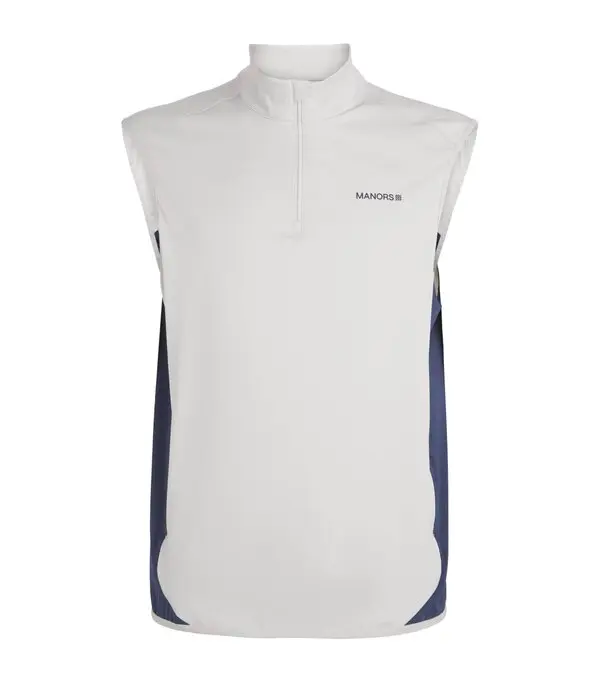 MANORS Tech Quarter-zip Gilet - Grey