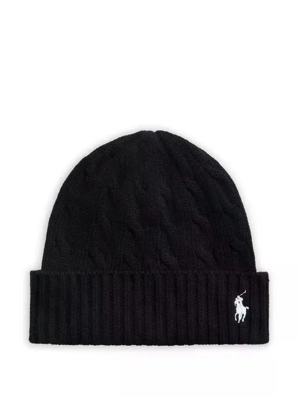 Polo Ralph Lauren Cable-knit Beanie - Ebony