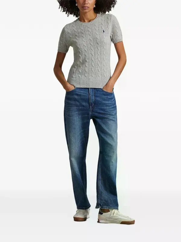 Polo Ralph Lauren Cable-knit Short-sleeve Top