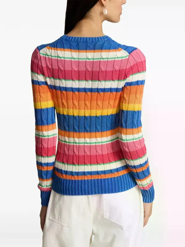 Polo Ralph Lauren Striped Cable-knit Sweater