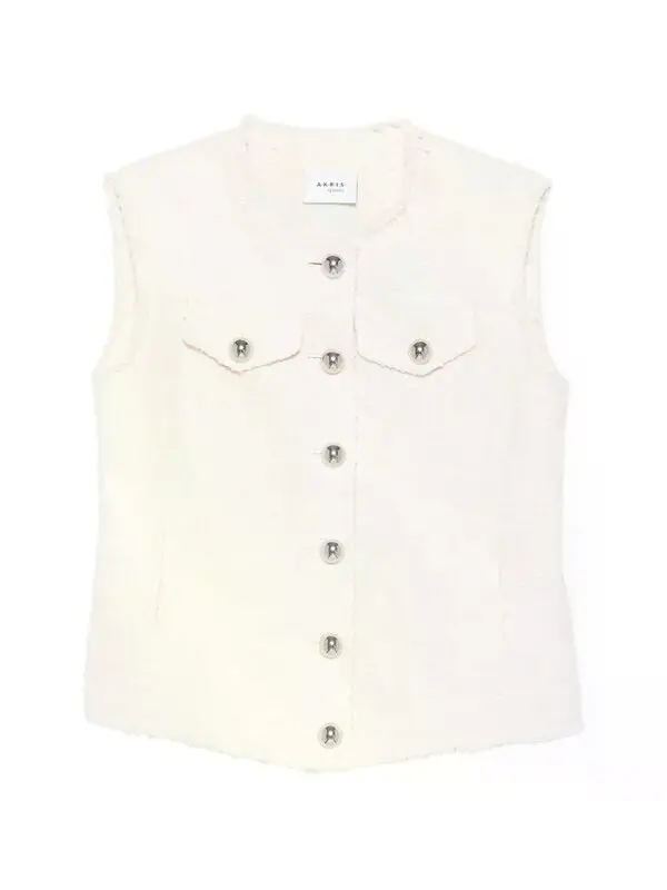 Akris Buttoned Patch-pocket Waistcoat - Neutrals