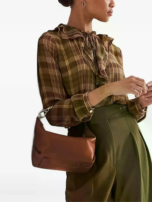 Ralph Lauren Kassie Zip Shoulder Bag - Brown