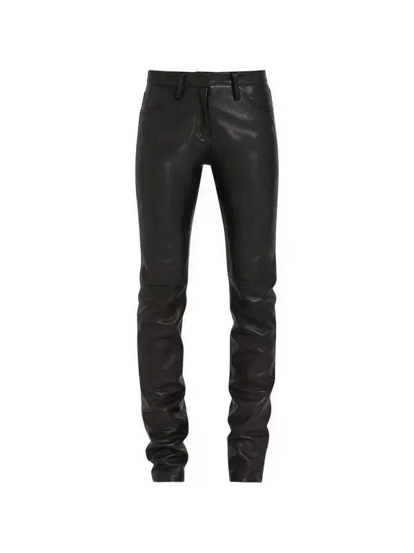 AARON ESH Paneled Leather Trousers