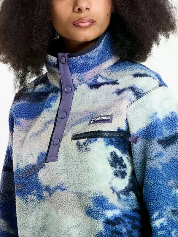 Columbia Cloud-print Fleece Sweatshirt