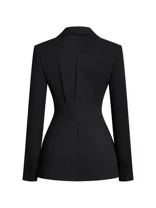 Elie Saab Cady Double-breasted Tailored Blazer