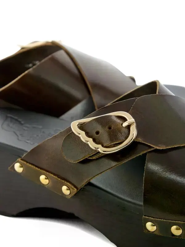 ANCIENT GREEK SANDALS Crossover-strap Studded Sandals
