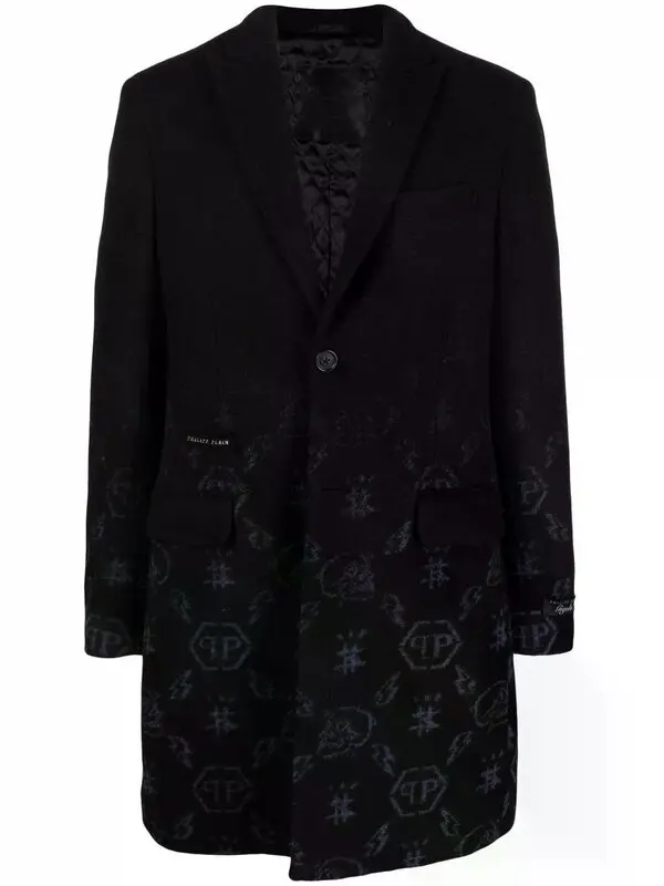Philipp Plein Monogram Jacquard Coat