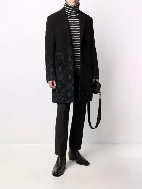 Philipp Plein Monogram Jacquard Coat