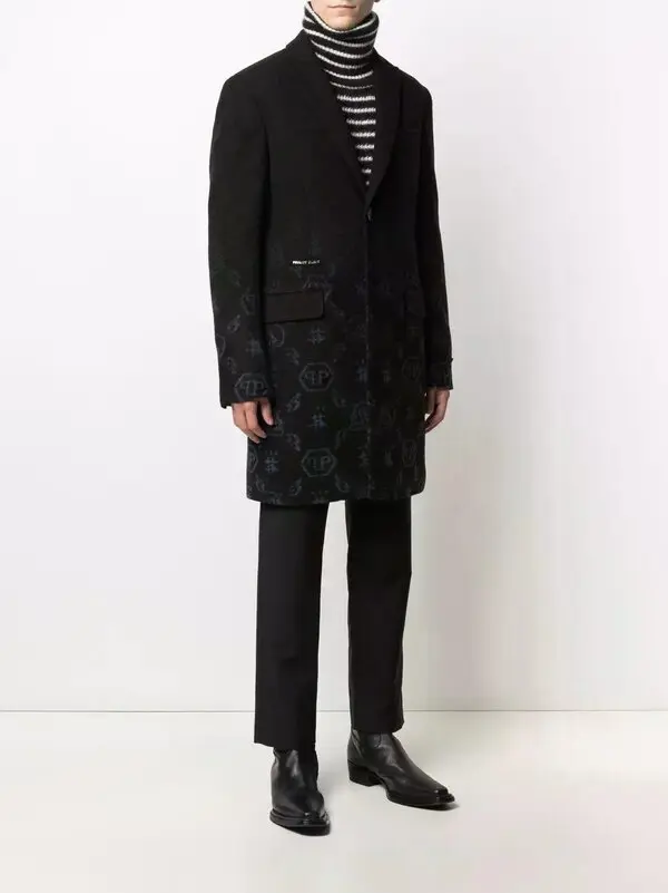 Philipp Plein Monogram Jacquard Coat