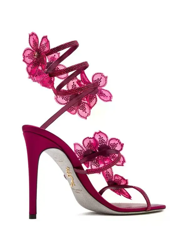 Rene Caovilla Flower-embellished Sandals