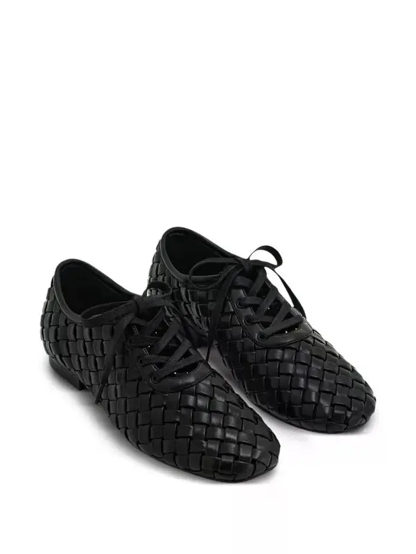 Jw Pei Kayla Woven Oxford Shoes - Black