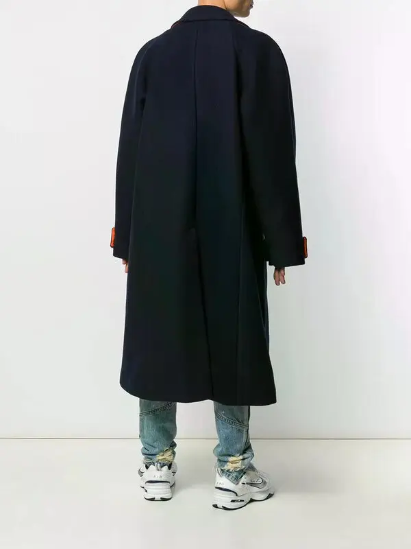 Off-White Double Breasted Midi Coat