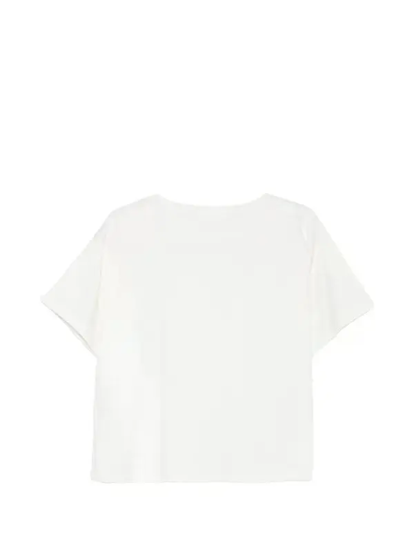 SOLOTRE Gathered-trim T-shirt