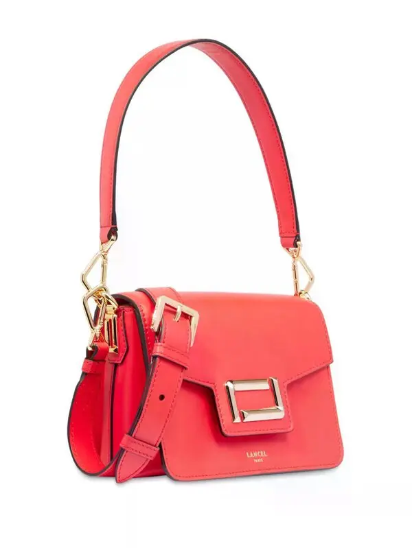 LANCEL Mini Leather Shoulder Bag - Red