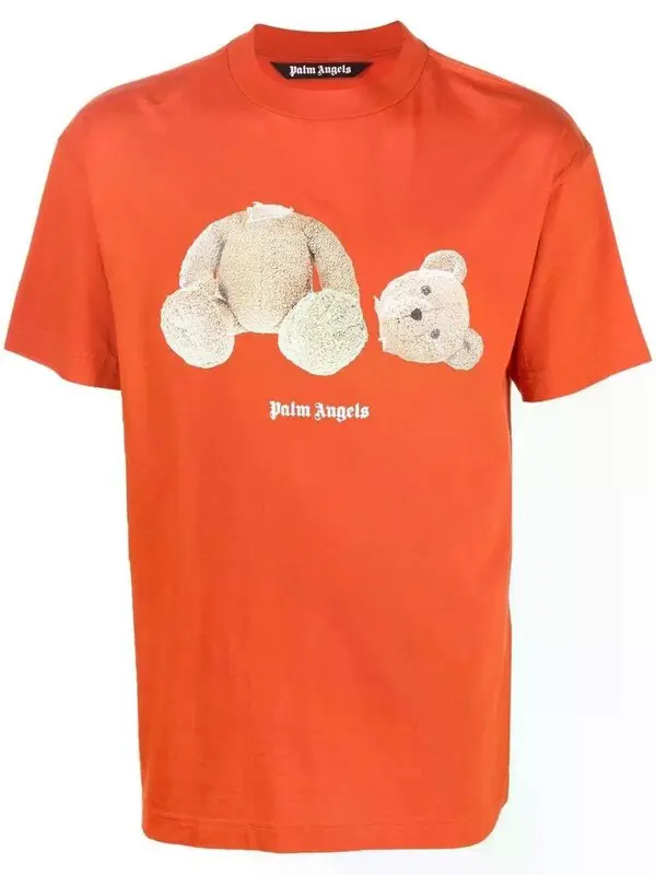 Palm Angels Teddy Bear Print T-shirt - Brown