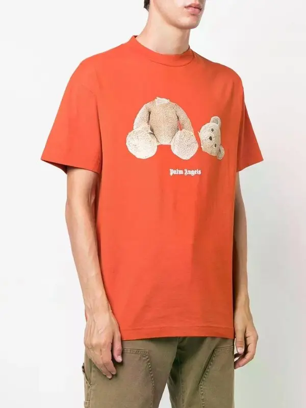 Palm Angels Teddy Bear Print T-shirt - Brown