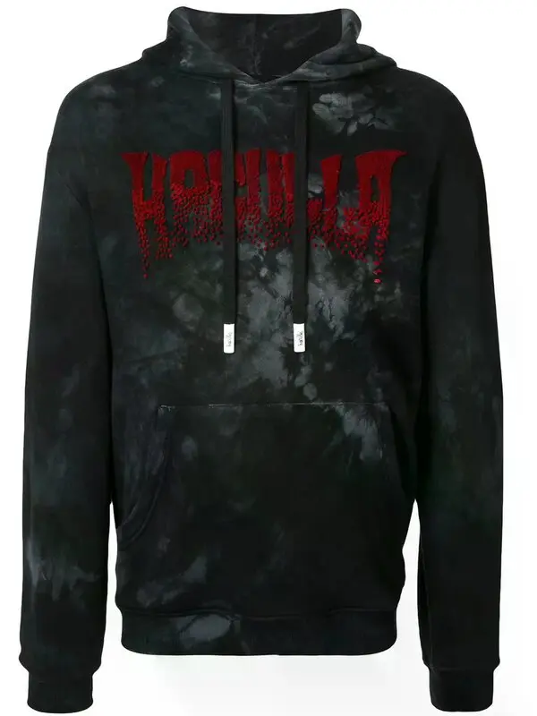 HACULLA. Raised Logo Tie-dye Hoodie