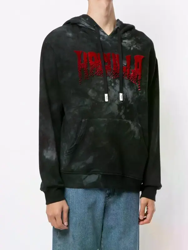 HACULLA. Raised Logo Tie-dye Hoodie