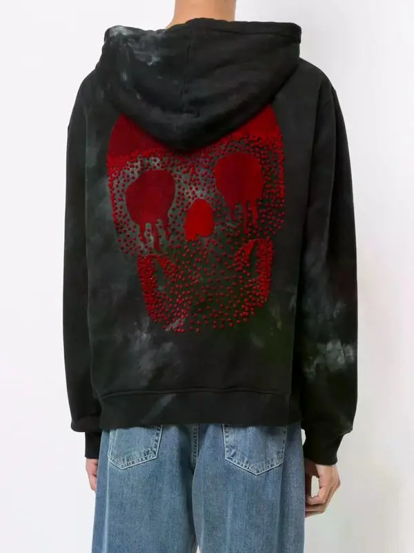 HACULLA. Raised Logo Tie-dye Hoodie