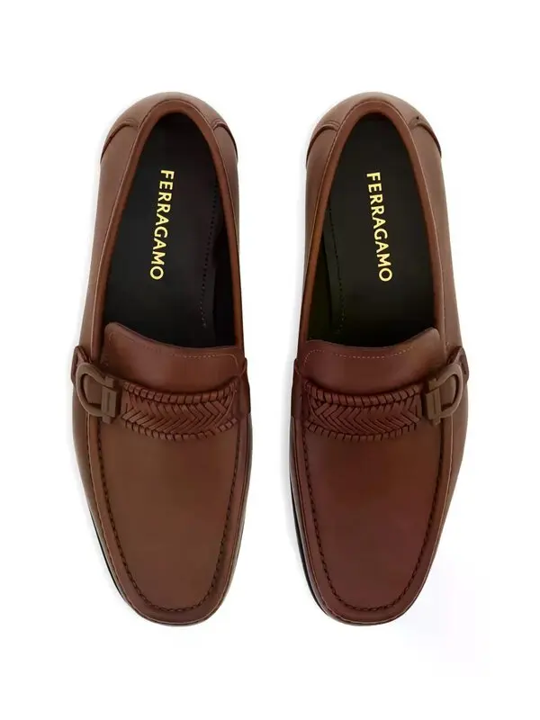 FERRAGAMO Braided Detail Loafers