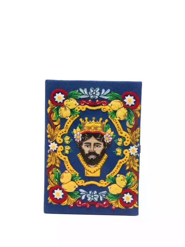 OLYMPIA LE-TAN Sicilian Legends Clutch - Blue