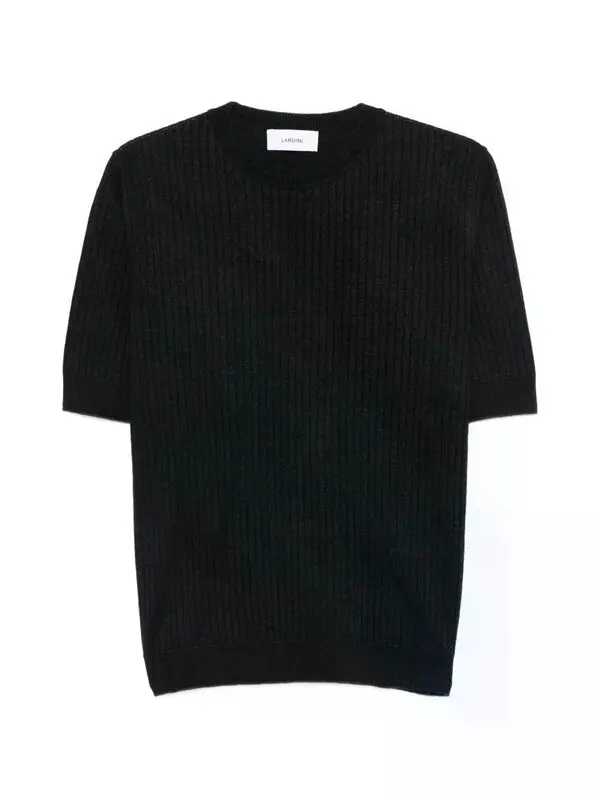 LARDINI Ribbed Knit T-shirt